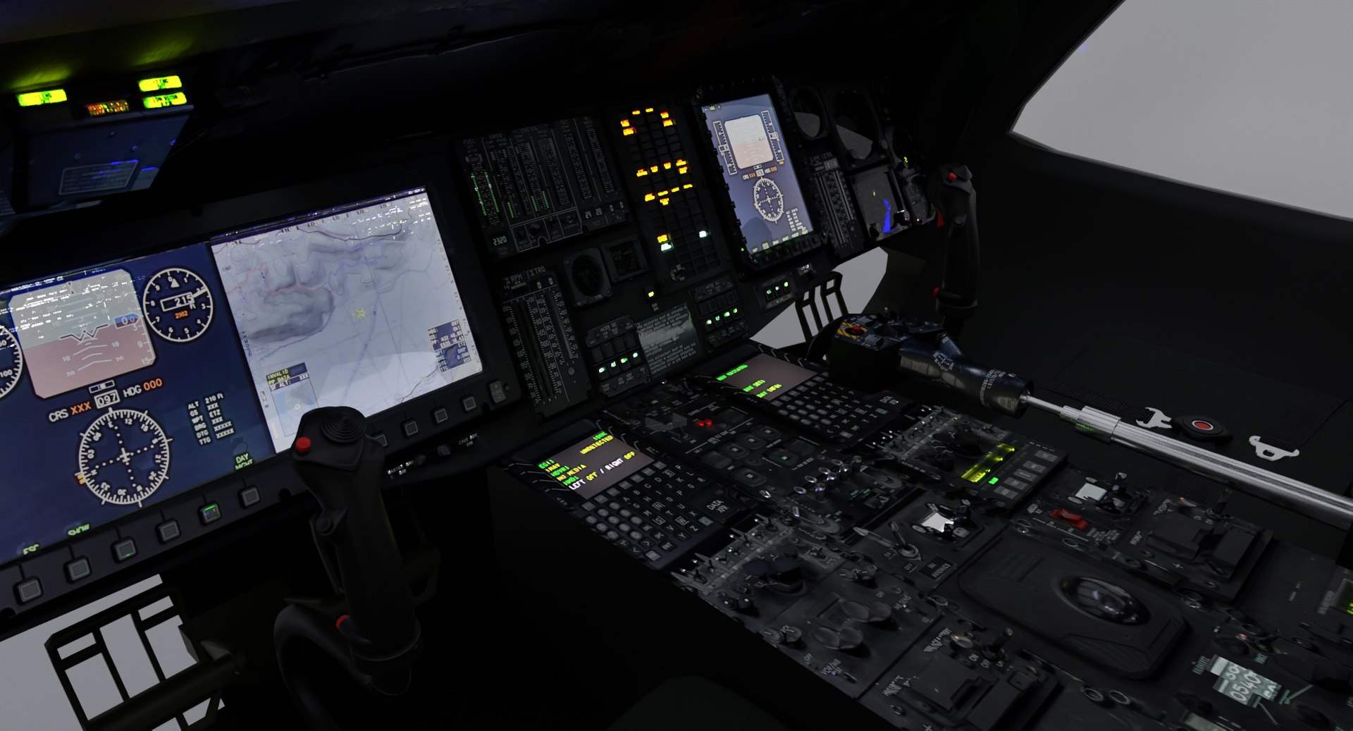 3D Black Hawk UH-60 Cockpit - TurboSquid 2104412