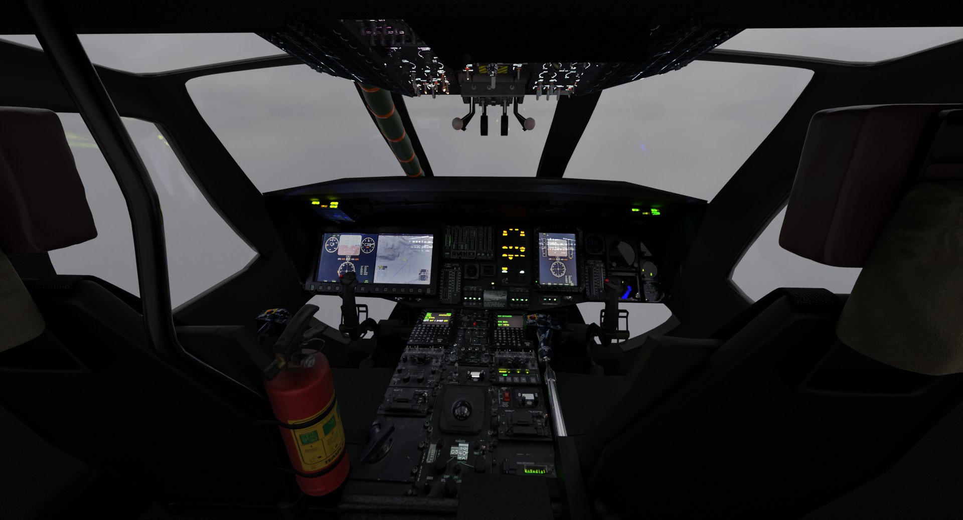 3D Black Hawk UH-60 Cockpit - TurboSquid 2104412