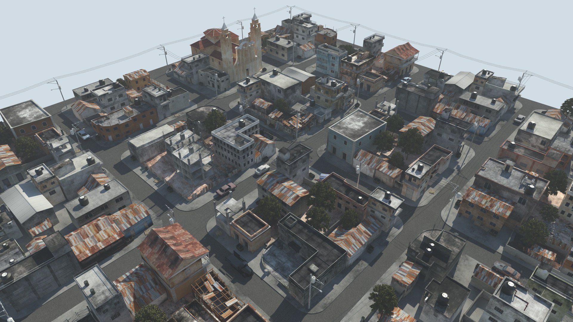 3D Poor Neighborhood Block - TurboSquid 1881274