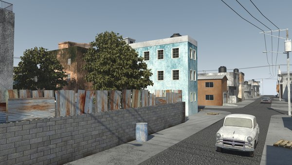 3D Poor Neighborhood Block - TurboSquid 1881274