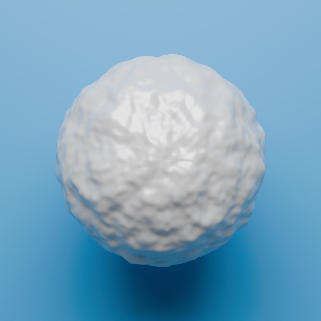 3D Simple High Poly Snowball - TurboSquid 2305072