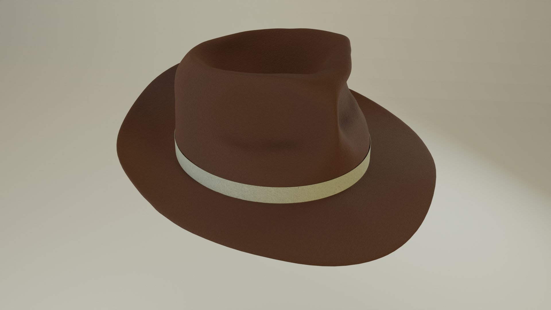 Brown Rim Hat 3D - TurboSquid 1963479