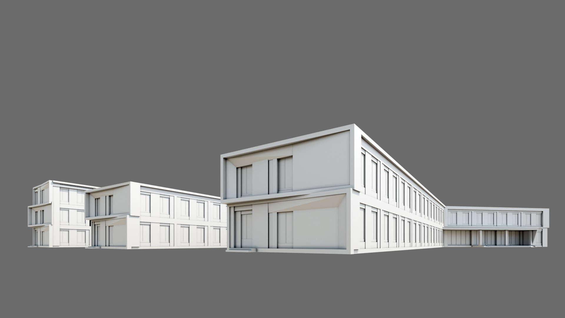 3D High School model - TurboSquid 2028964