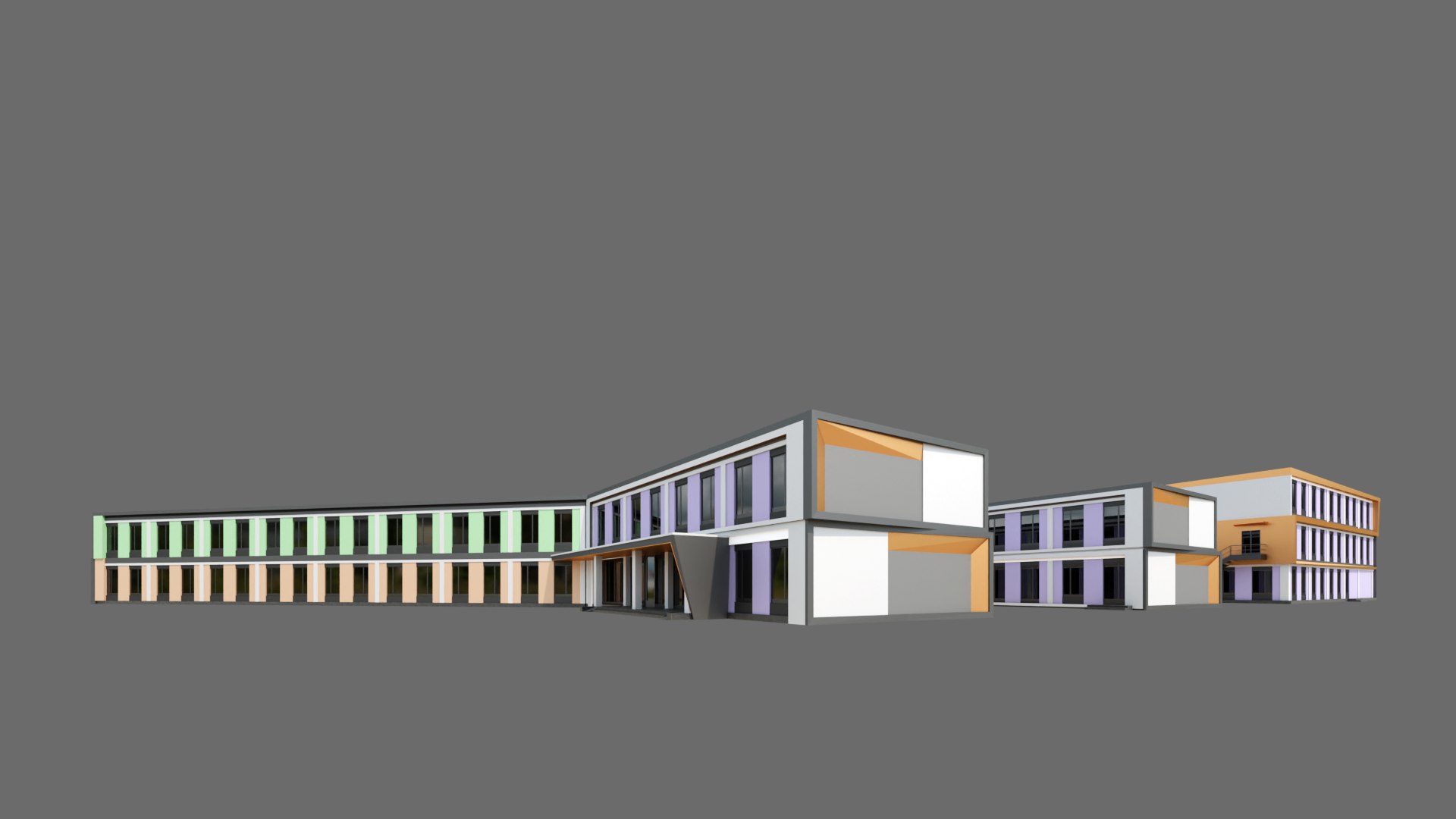 3D High School model - TurboSquid 2028964