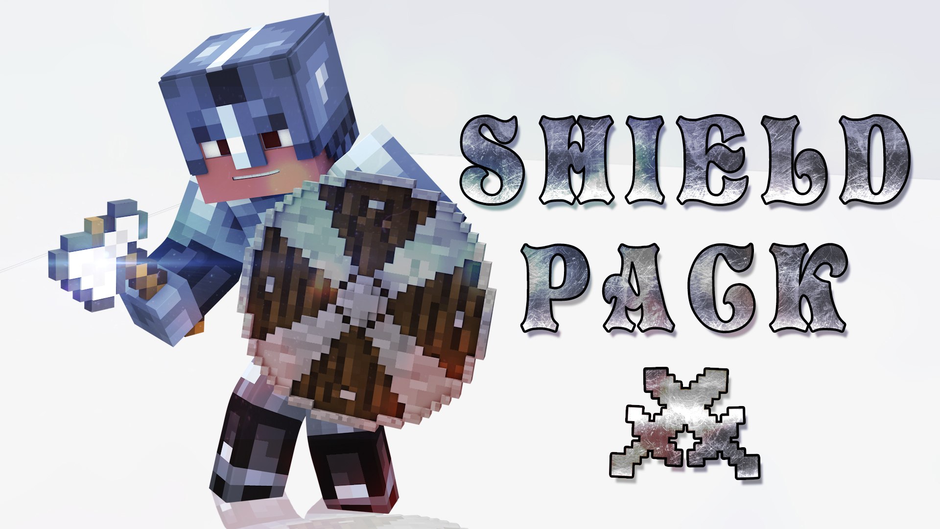3d C4d Minecraft Shield Pack