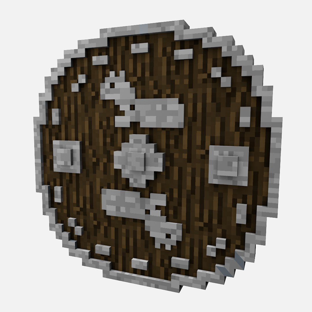 3d C4d Minecraft Shield Pack