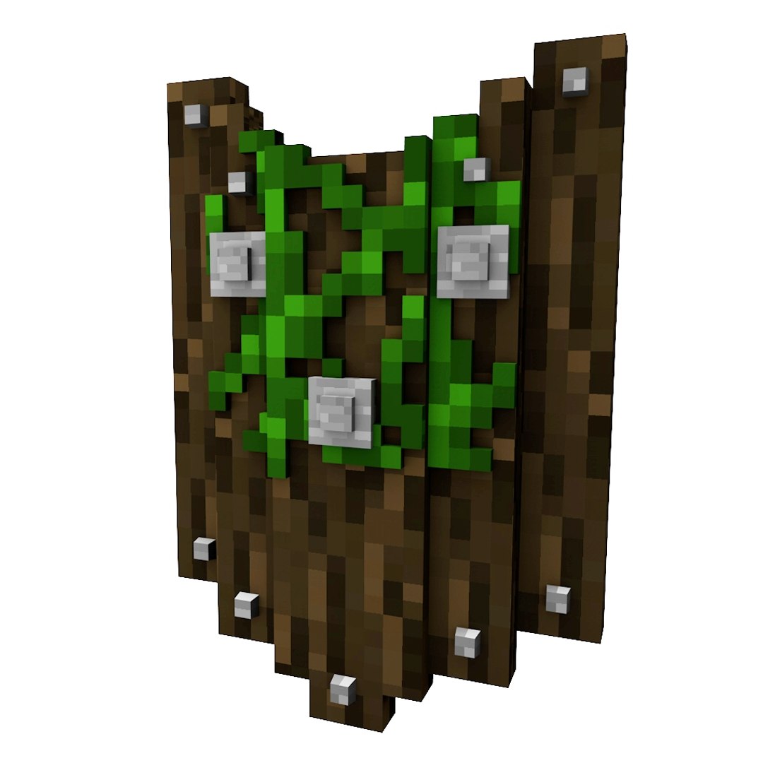 3d C4d Minecraft Shield Pack