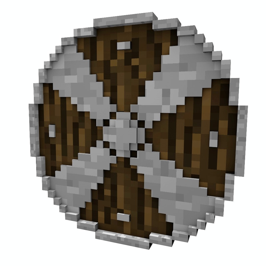 3d C4d Minecraft Shield Pack