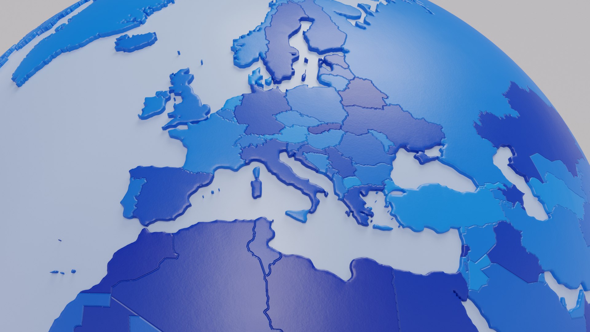 Geopolitical World 3D Model - TurboSquid 1564510