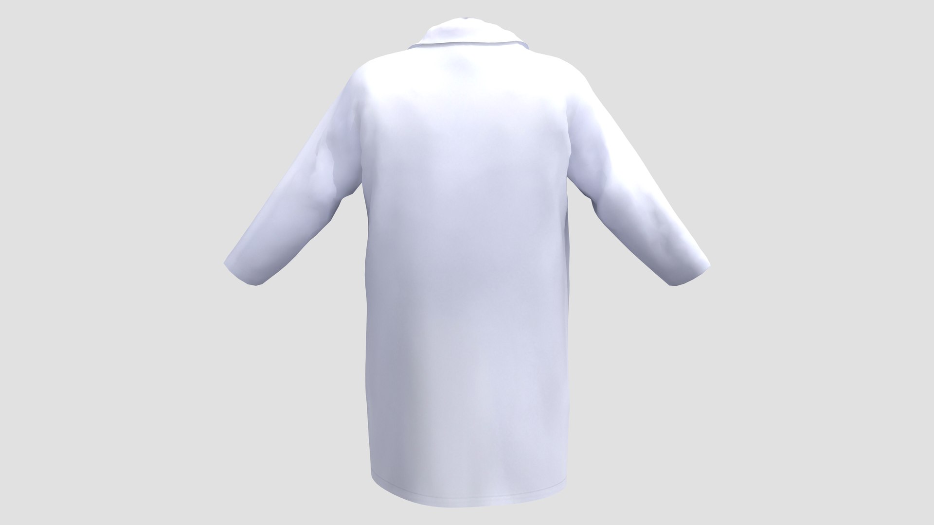 Mens Medical Scrub Top With Lab Coat Outfit 3D Model - TurboSquid 1916597
