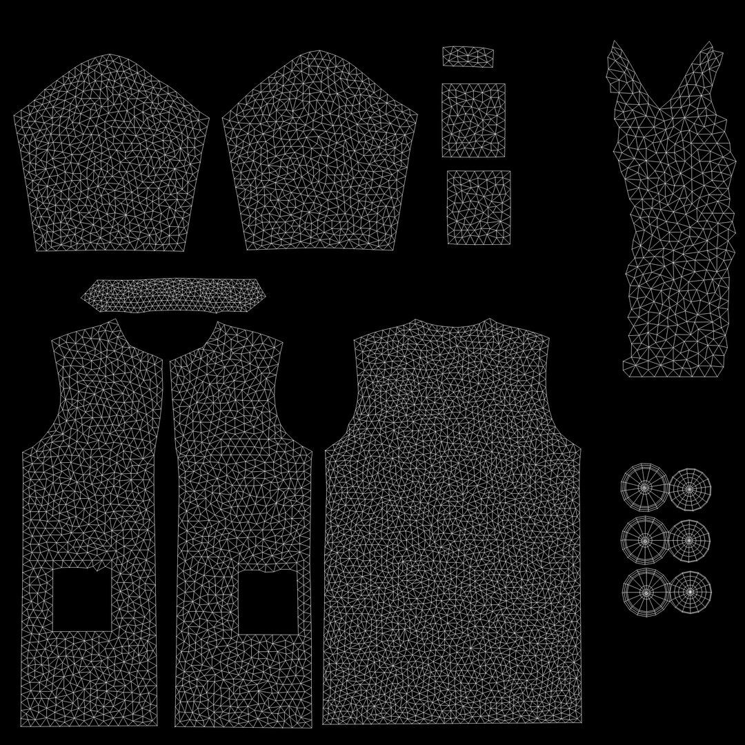 Mens Medical Scrub Top With Lab Coat Outfit 3D Model - TurboSquid 1916597