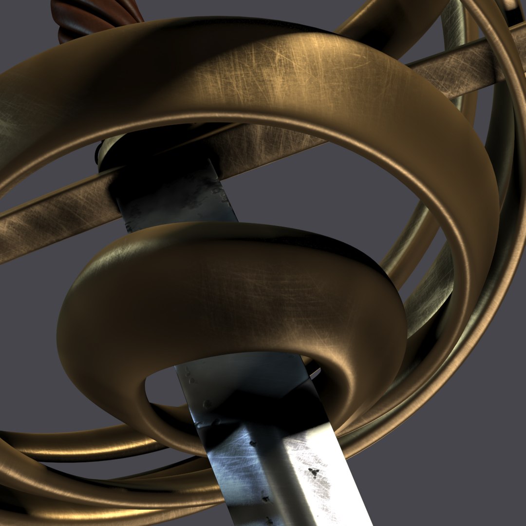 3d Model Sword Rapier Cartoon