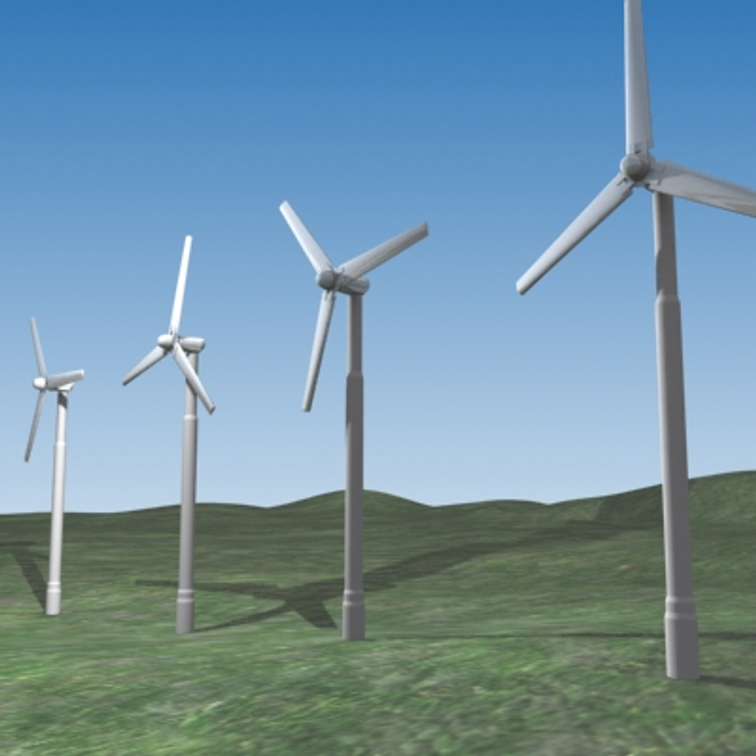 3d wind turbine model