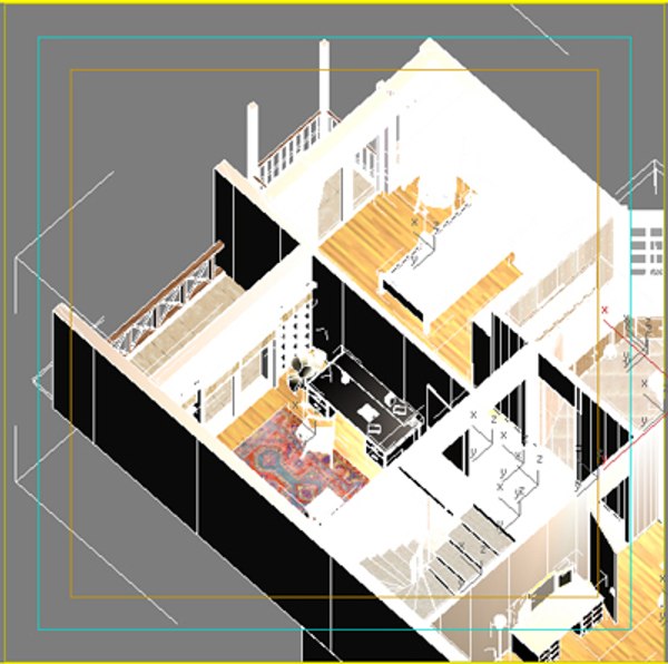 3d house interior model