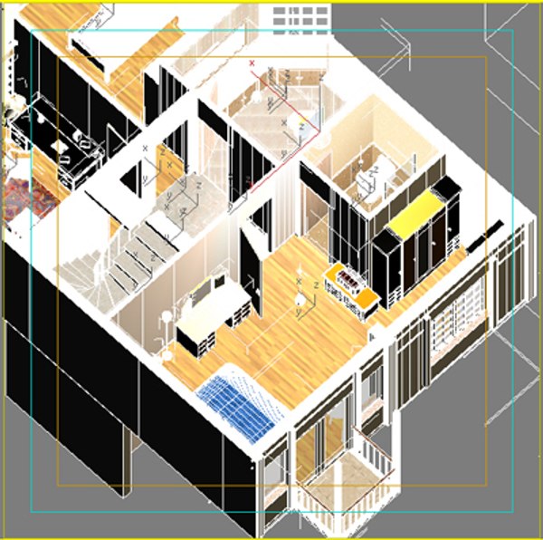 3d house interior model