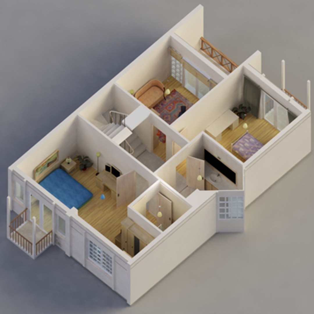 3d House Interior Model