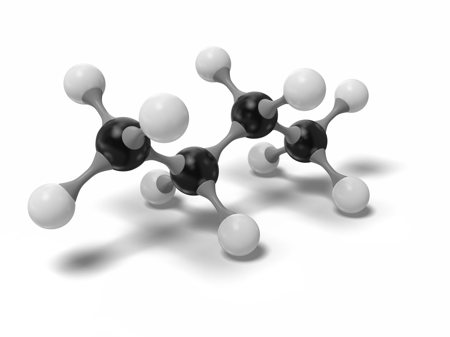 3D butane c4h10 modeled model - TurboSquid 1540515