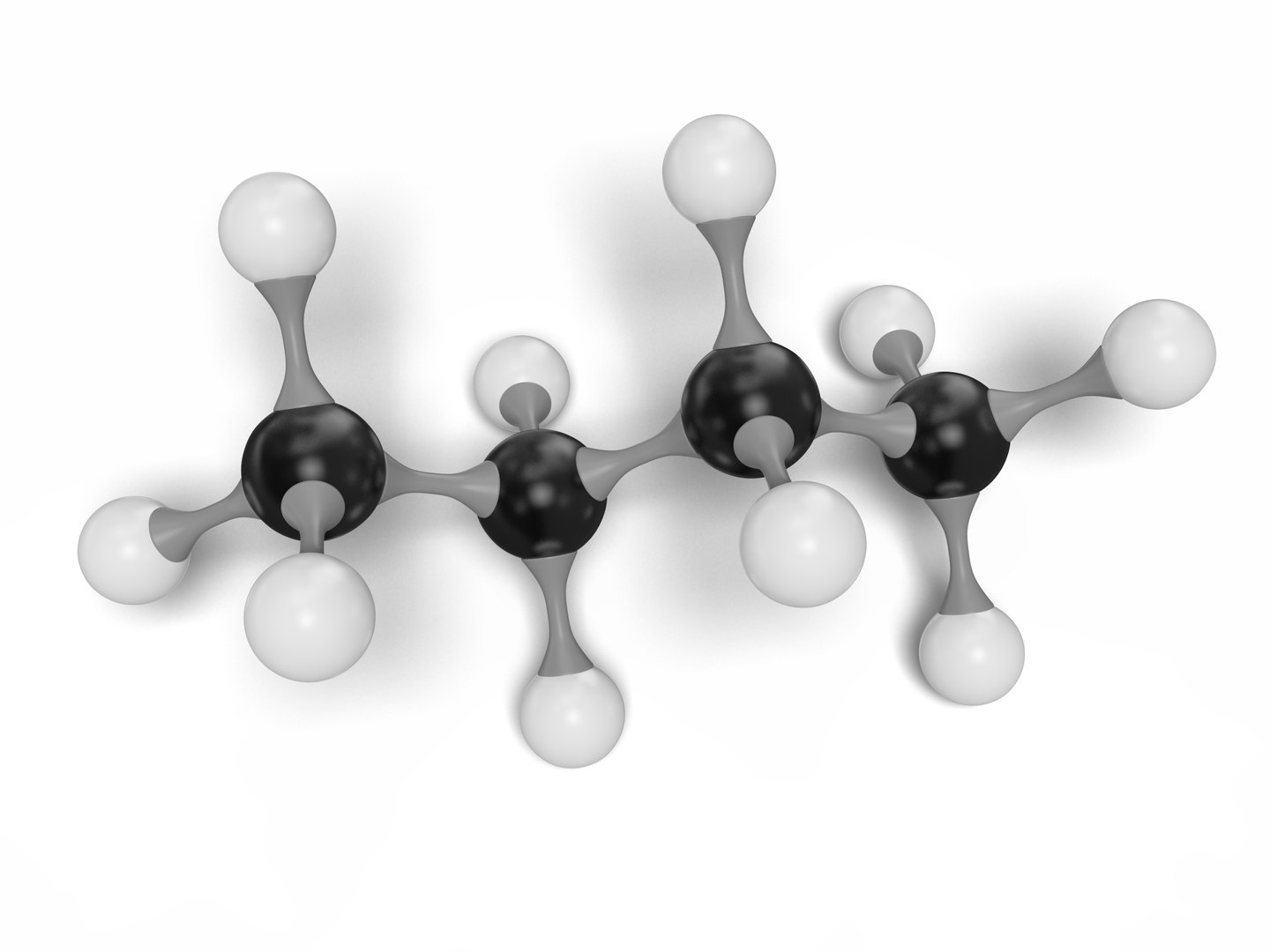 3D butane c4h10 modeled model - TurboSquid 1540515