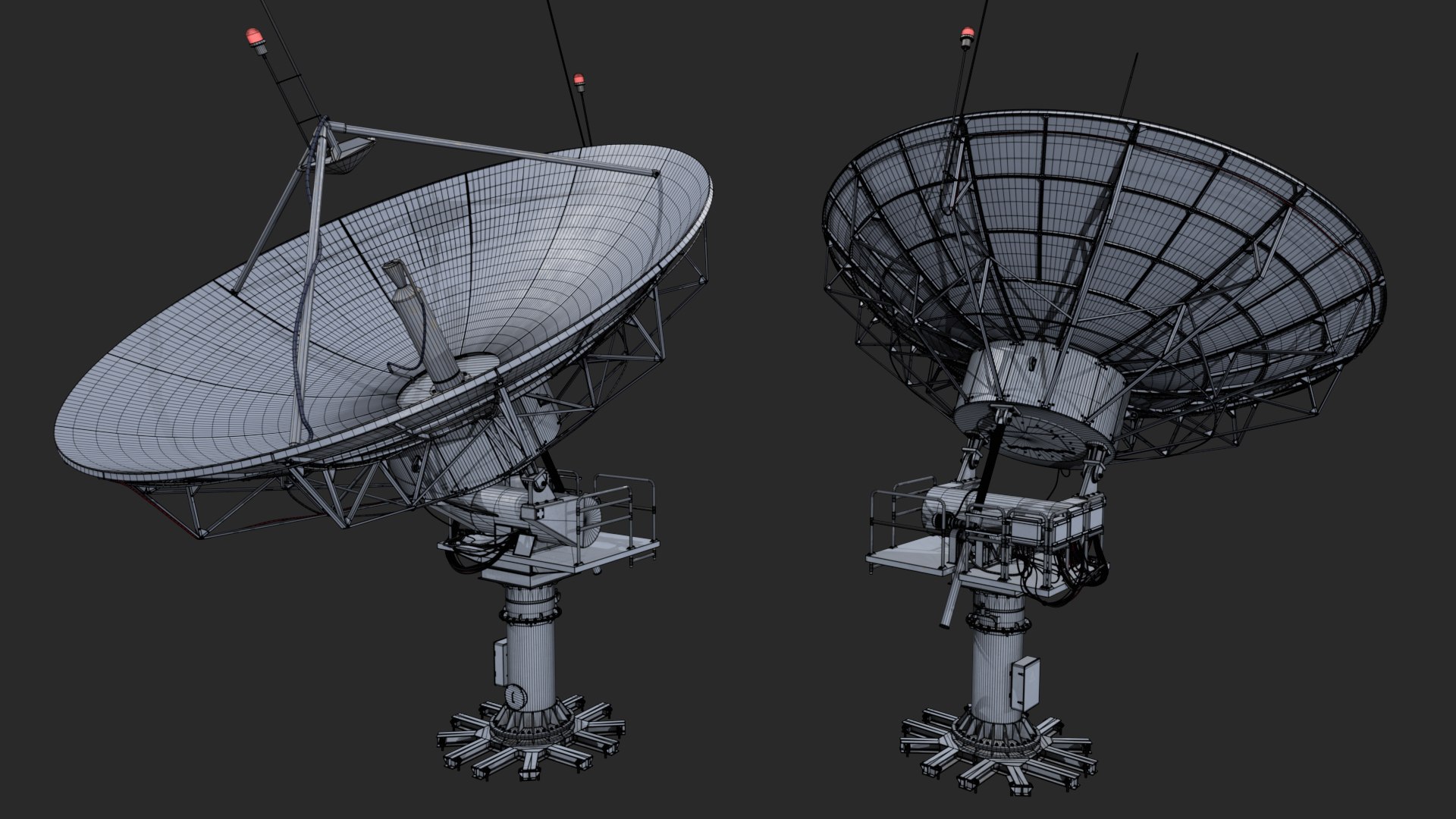 Military Satellite Dish 3D Model - TurboSquid 2187486
