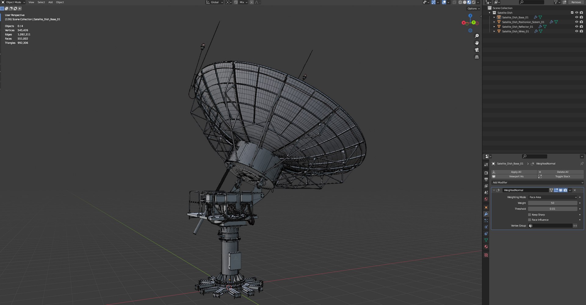 Military Satellite Dish 3D Model - TurboSquid 2187486