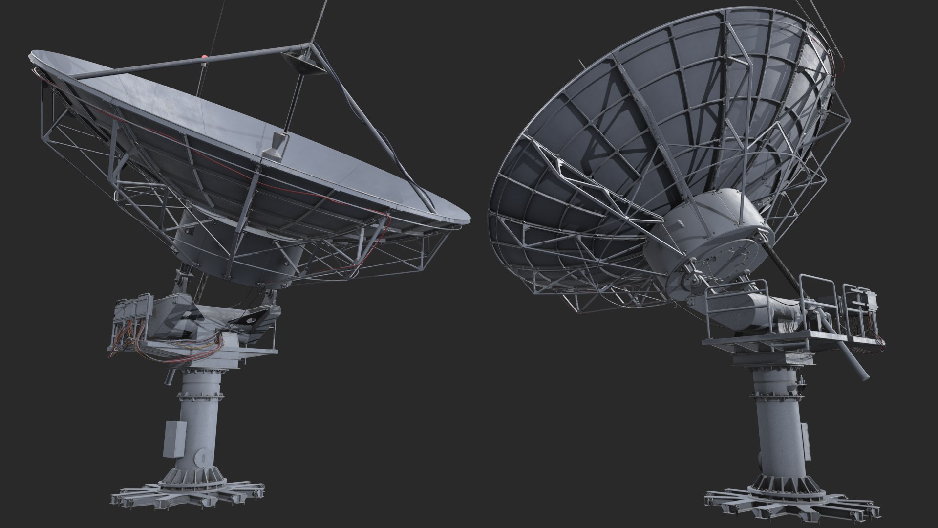 Military Satellite Dish 3D Model - TurboSquid 2187486
