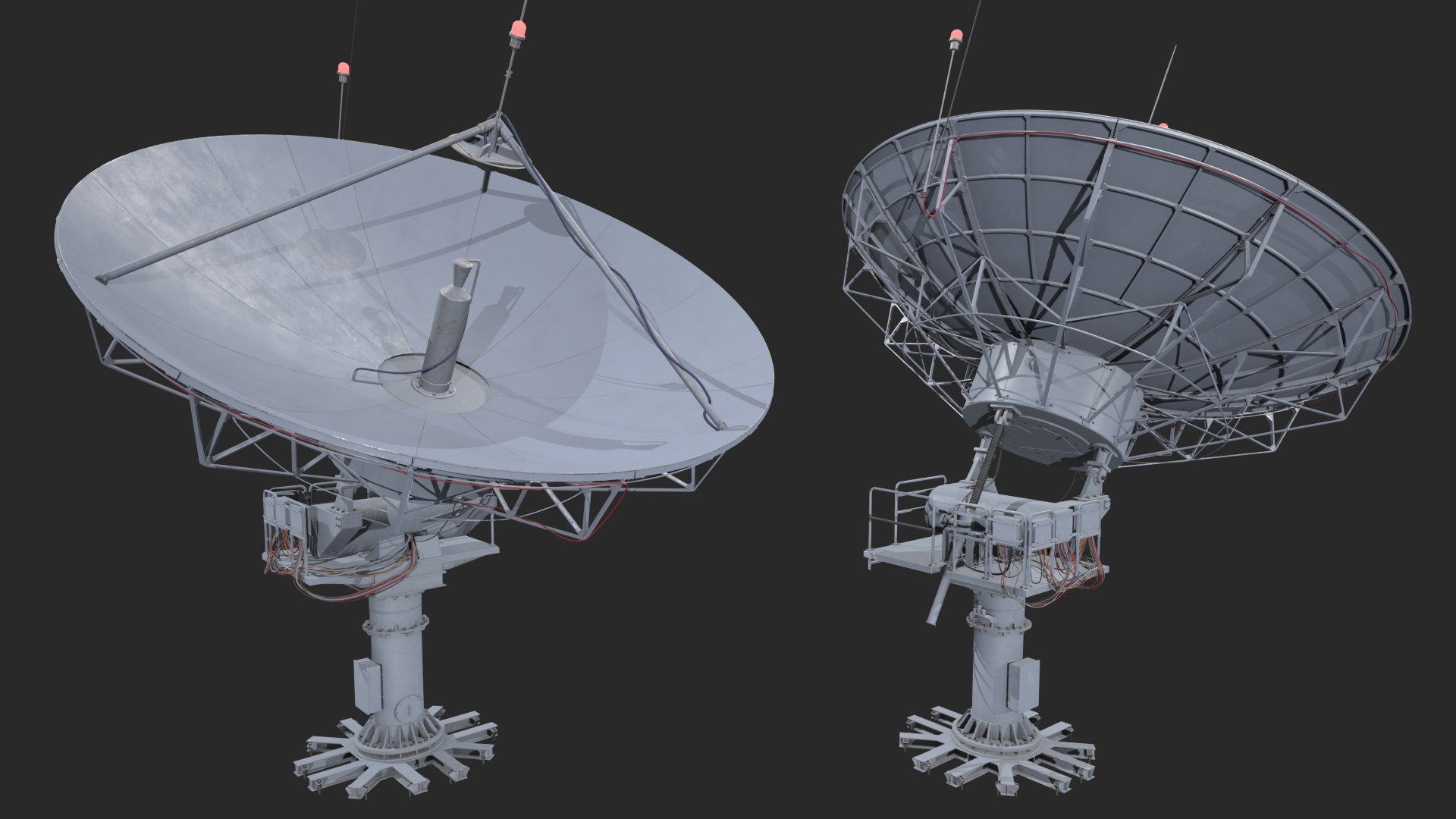 Military Satellite Dish 3D Model - TurboSquid 2187486
