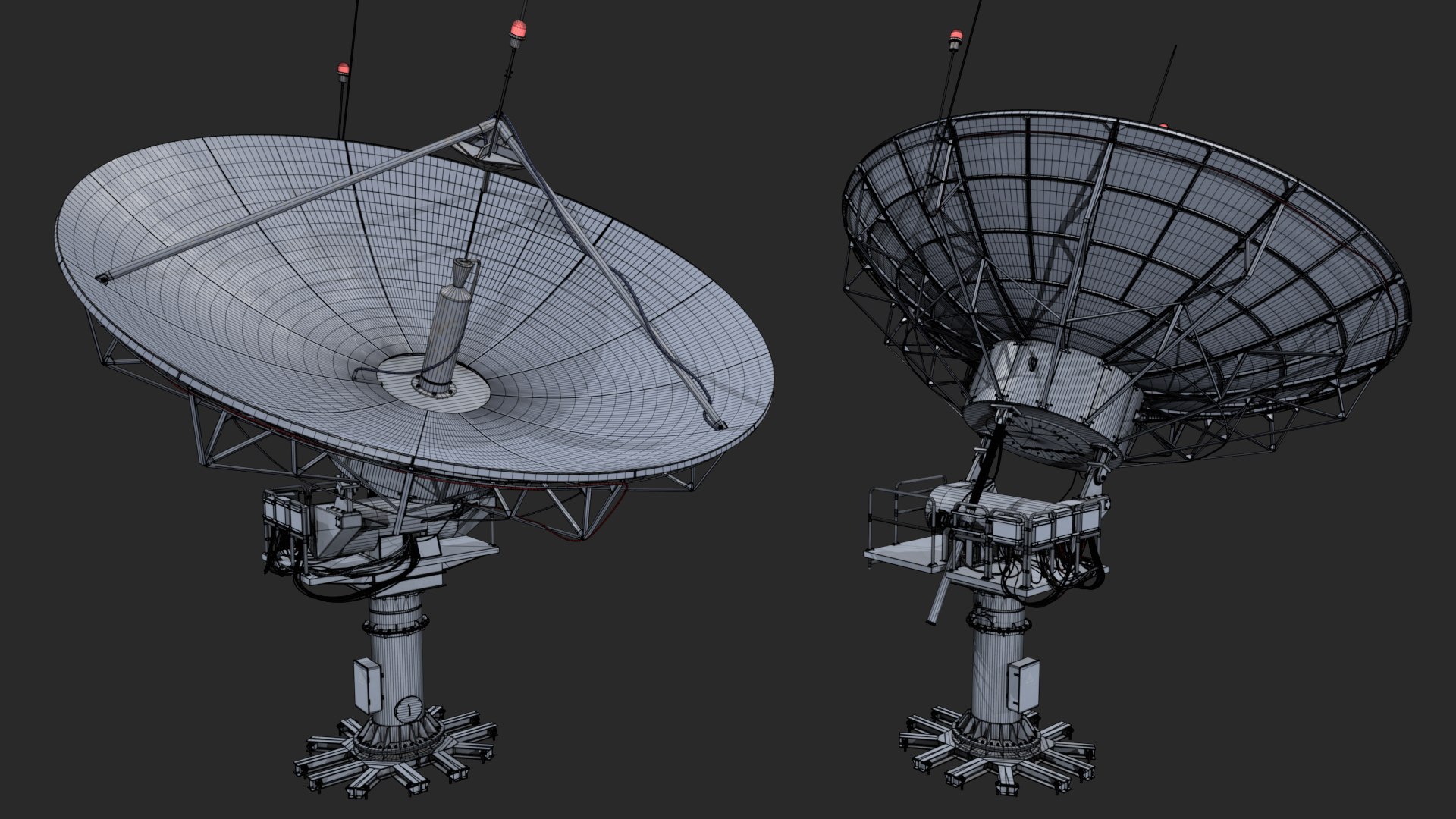 Military Satellite Dish 3D Model - TurboSquid 2187486