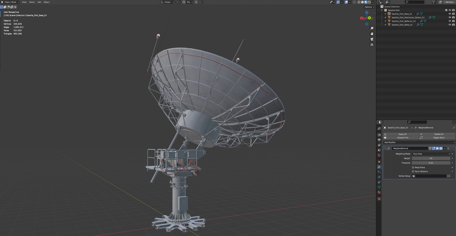 Military Satellite Dish 3D Model - TurboSquid 2187486