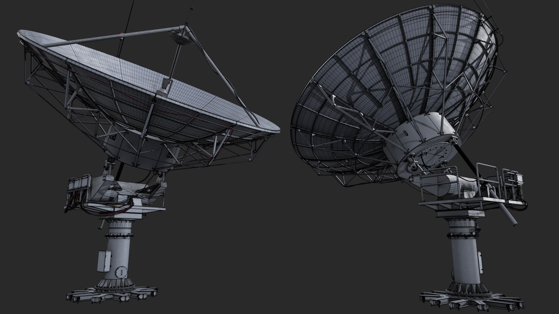 Military Satellite Dish 3D Model - TurboSquid 2187486