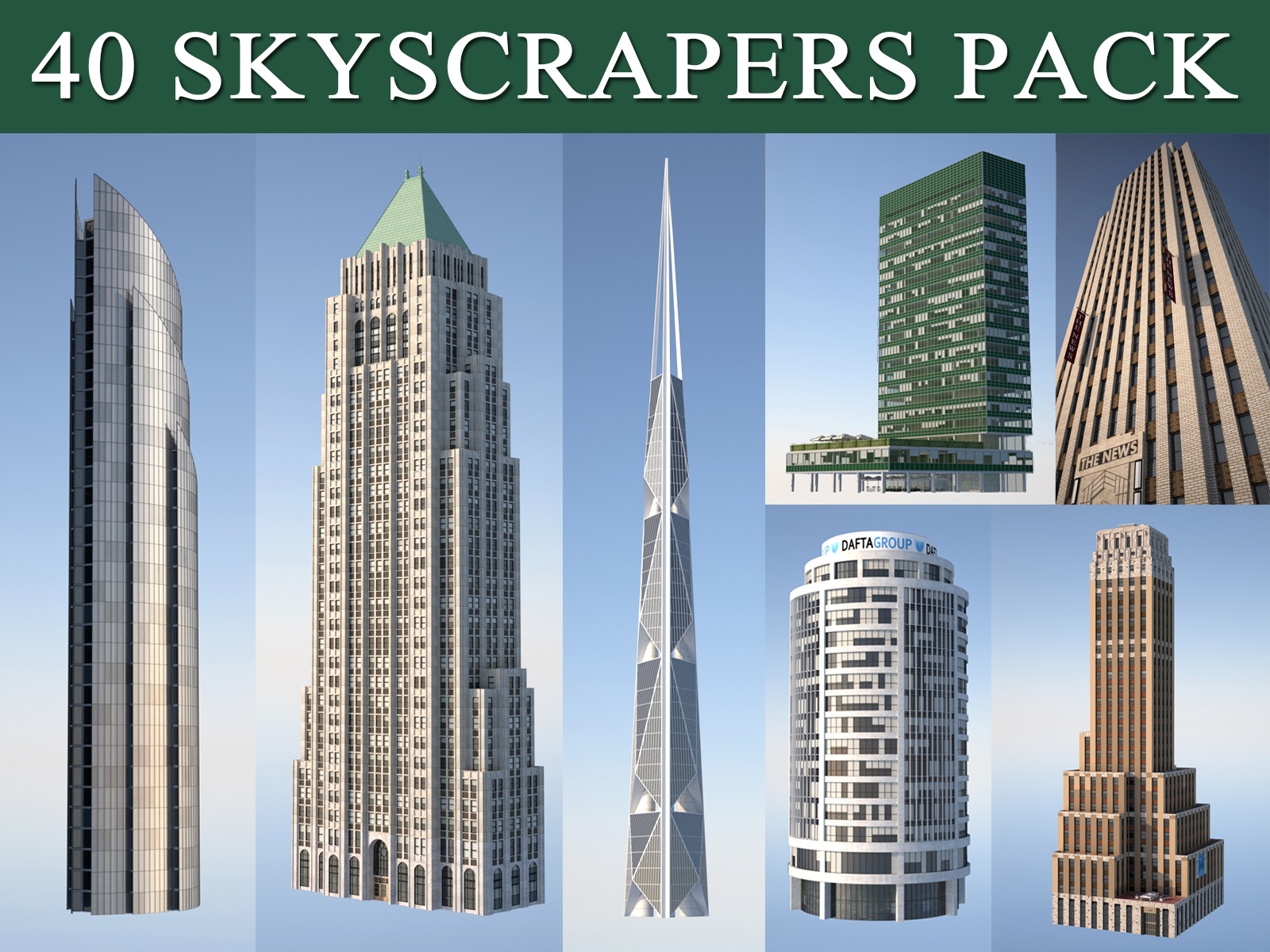 c4d skyscraper pack
