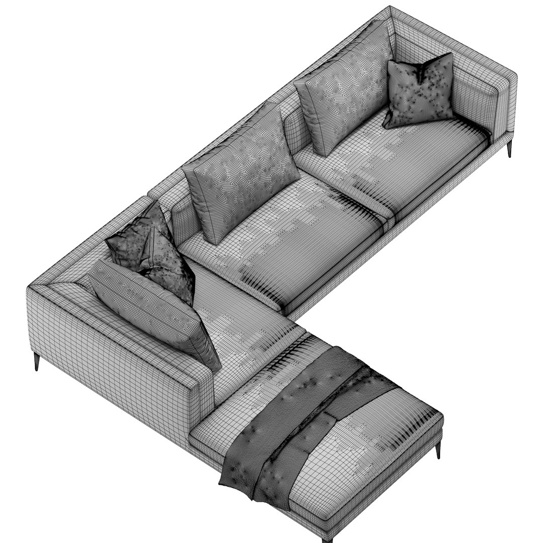 3D model BeB italia Dives sofa - TurboSquid 2125472