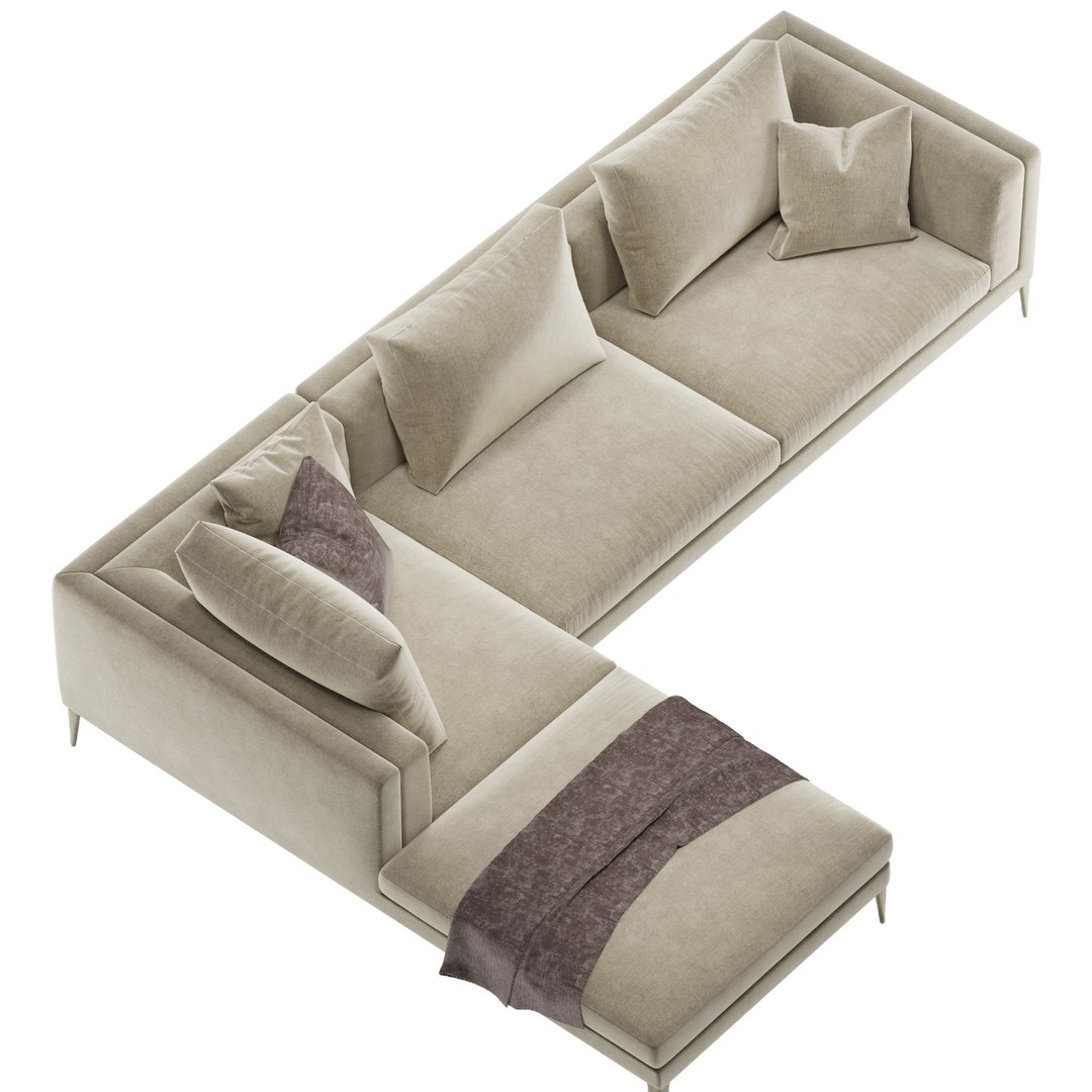 3D model BeB italia Dives sofa - TurboSquid 2125472