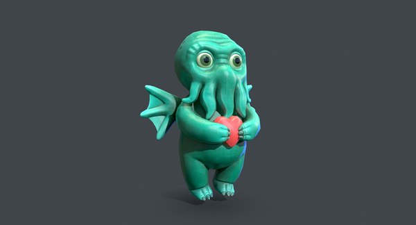 Cthulhu toy heart 3D model - TurboSquid 1423162