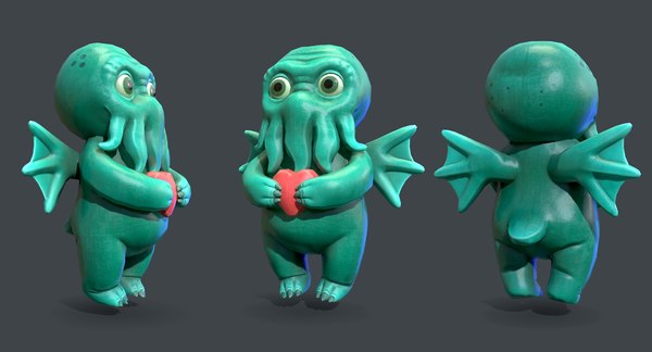 Cthulhu toy heart 3D model - TurboSquid 1423162