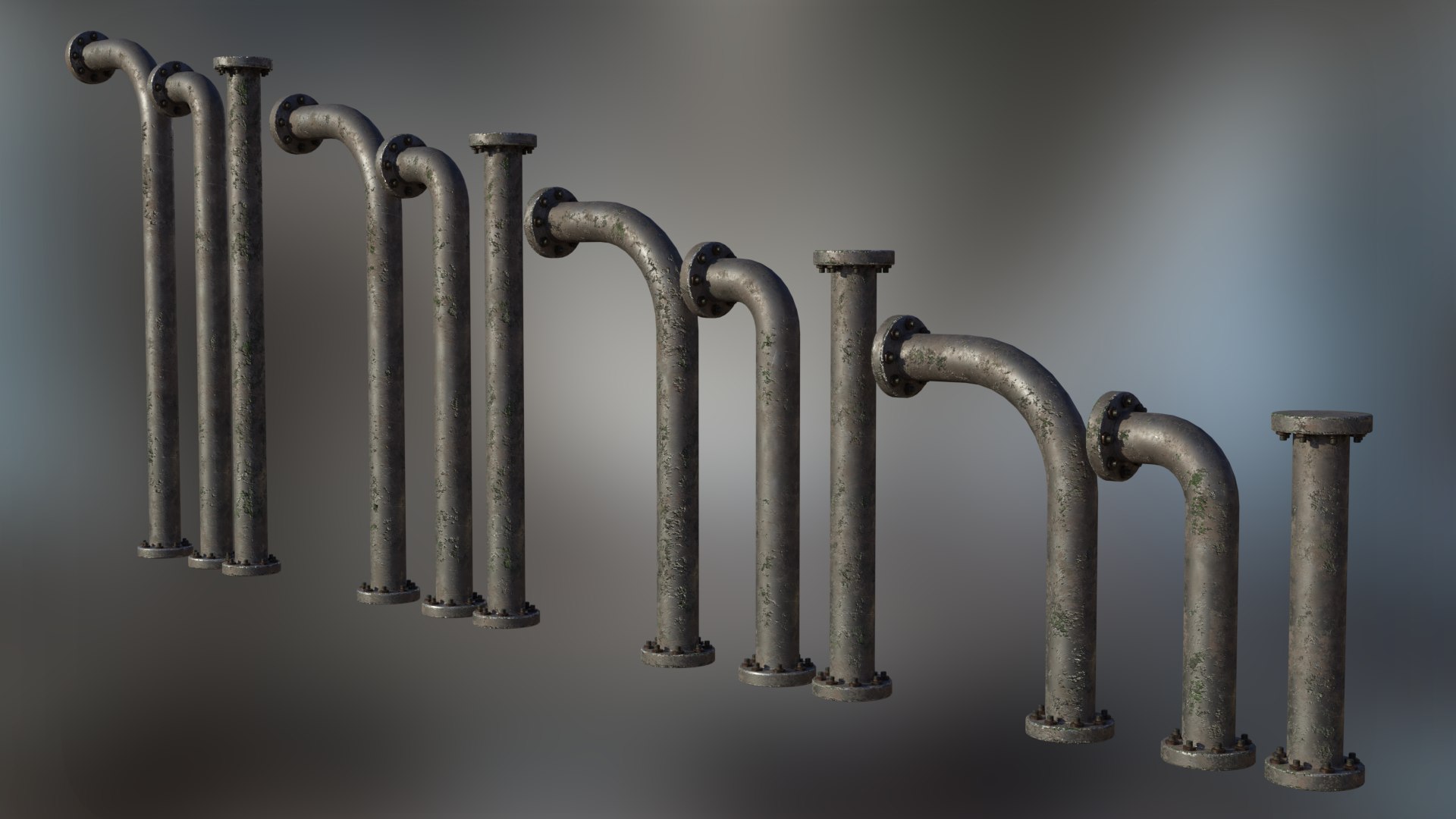 Industrial Pipes Asset Pack 3D Model - TurboSquid 1807254
