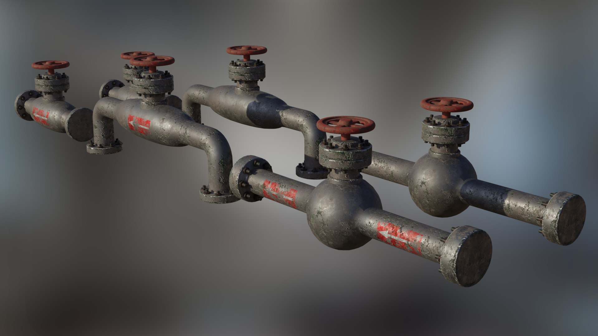 Industrial Pipes Asset Pack 3D Model - TurboSquid 1807254