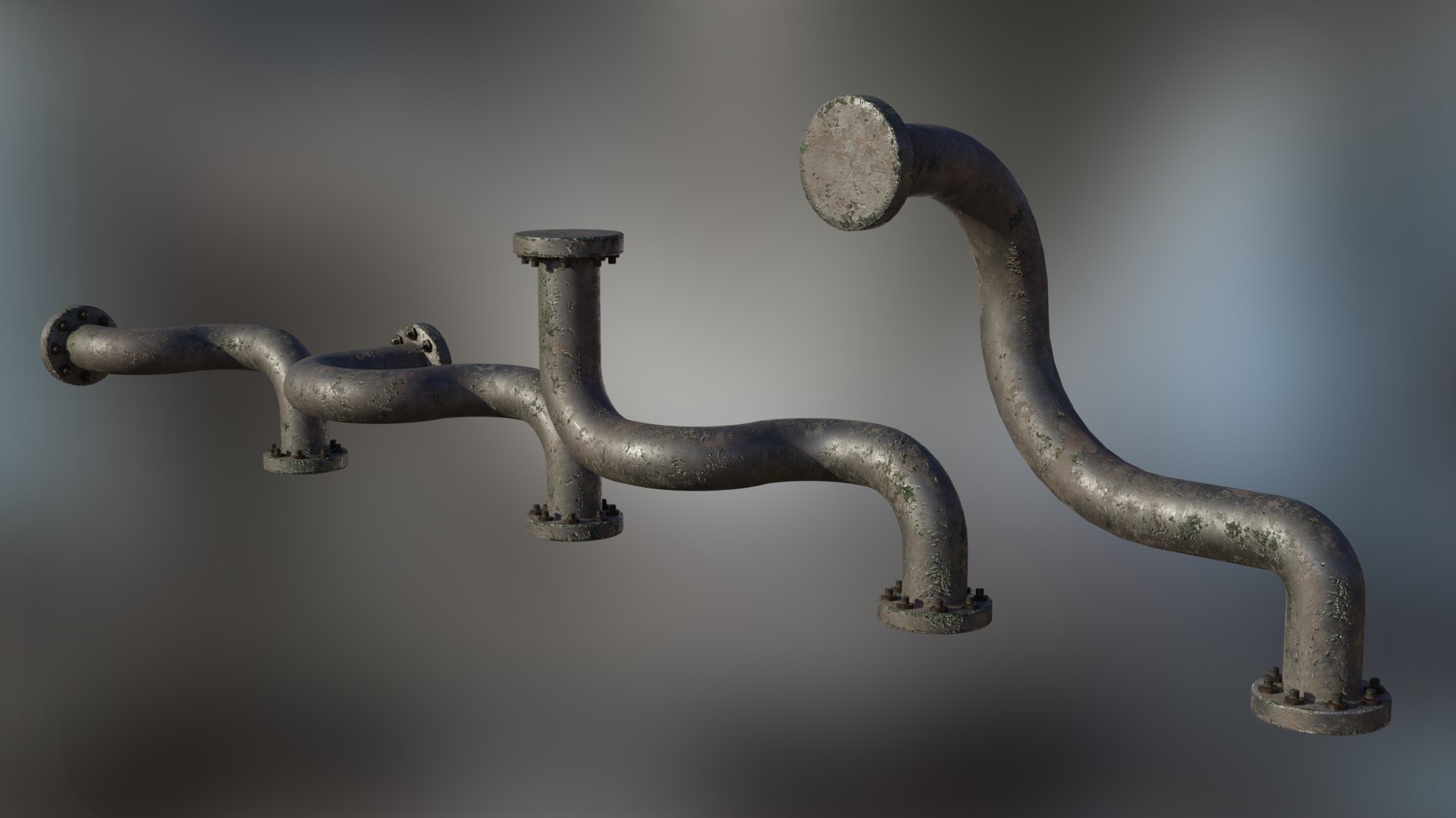 Industrial Pipes Asset Pack 3D Model - TurboSquid 1807254
