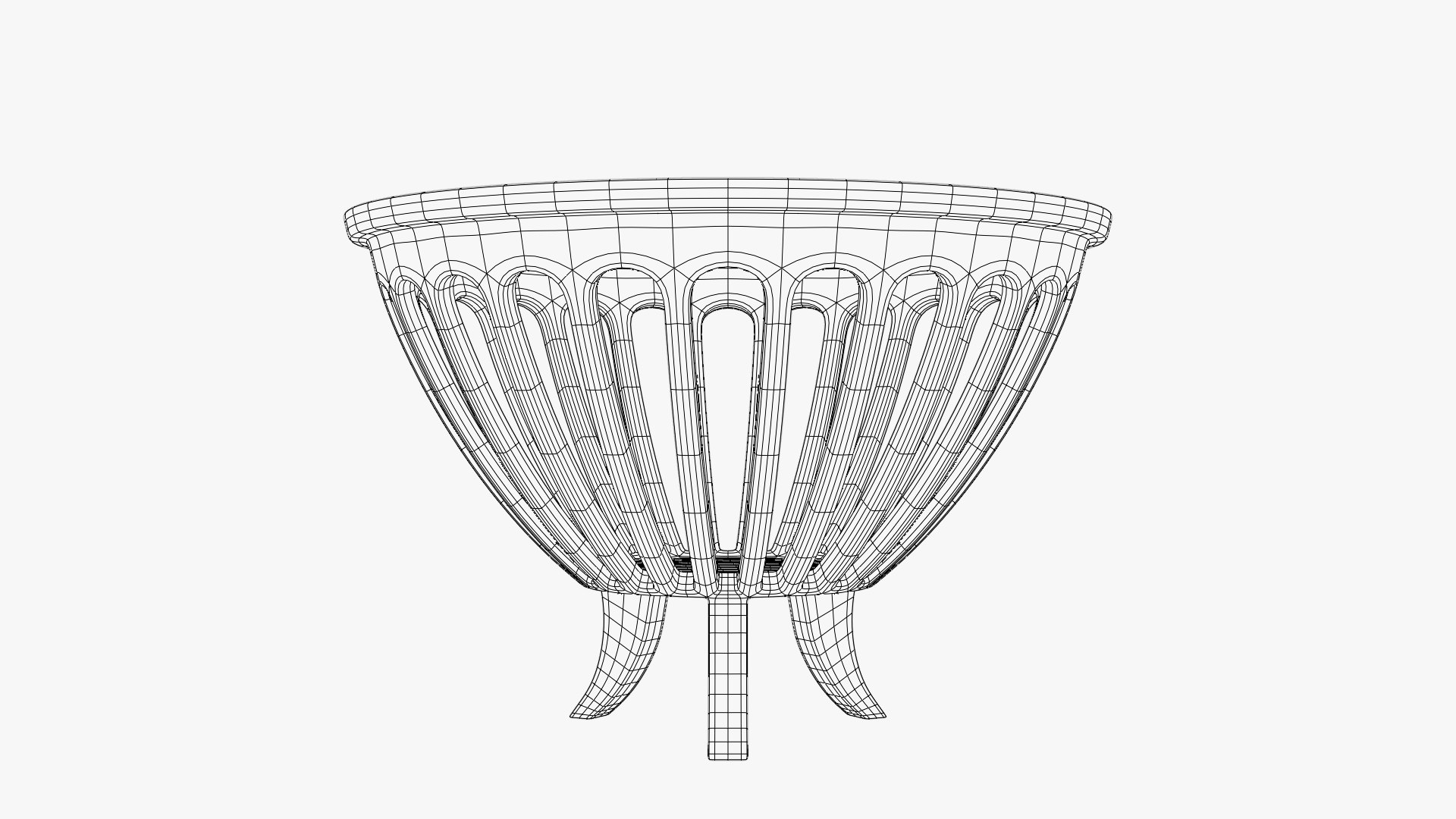 3D Model Cast Iron Fire Brazier - TurboSquid 2353192