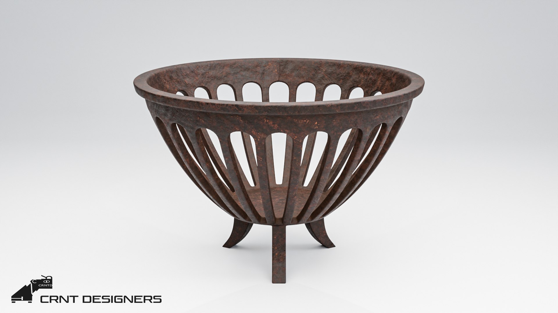 3D Model Cast Iron Fire Brazier - TurboSquid 2353192