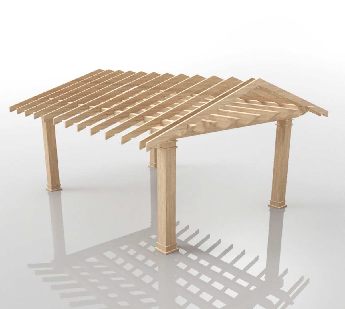 3D Wood Roof Collections Model - TurboSquid 1831291