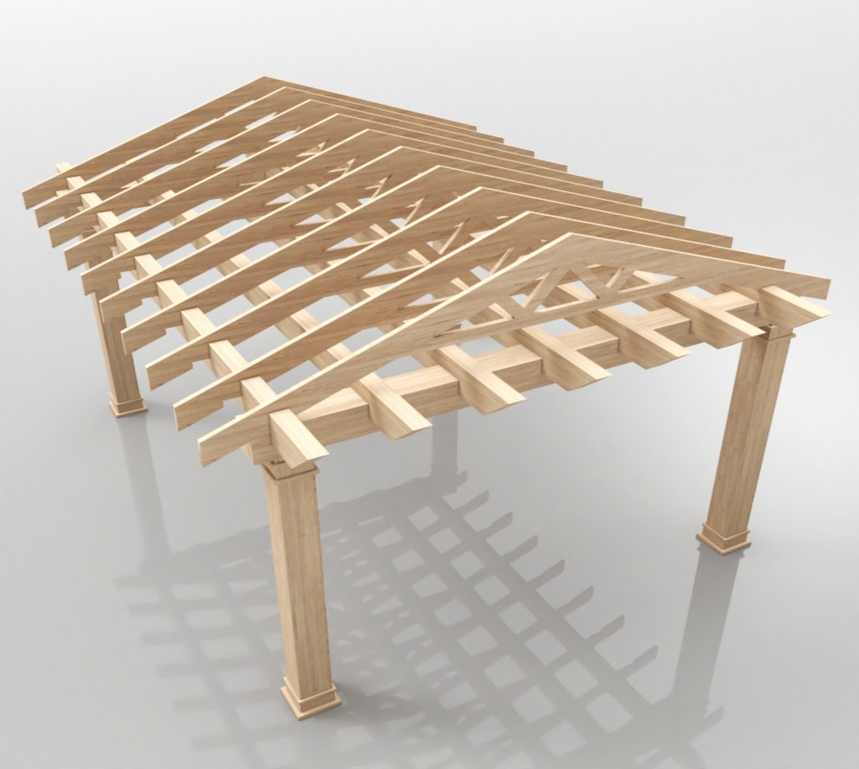3D Wood Roof Collections Model - TurboSquid 1831291