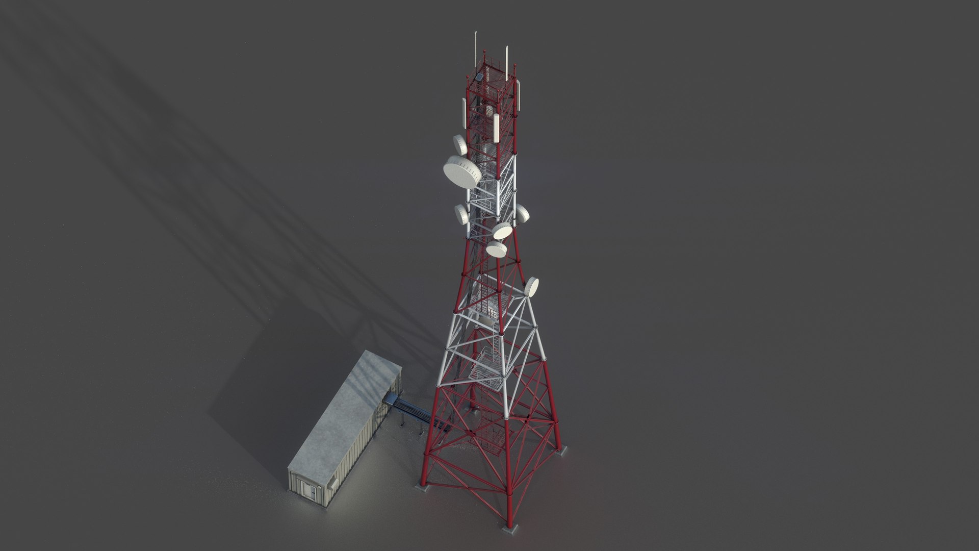 3D Tower Communication - TurboSquid 1680586