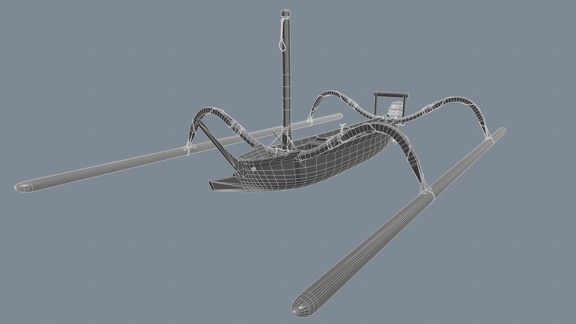 3D Jukung Traditional Boat - TurboSquid 2083298
