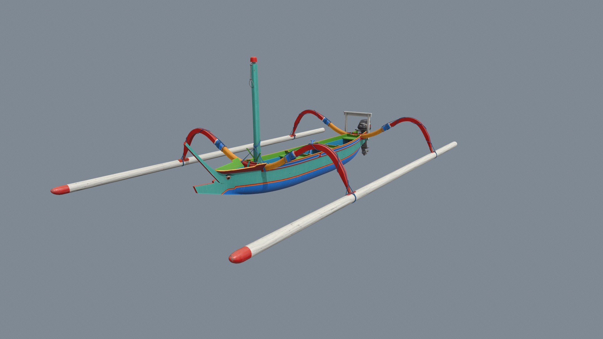 3D Jukung Traditional Boat - TurboSquid 2083298