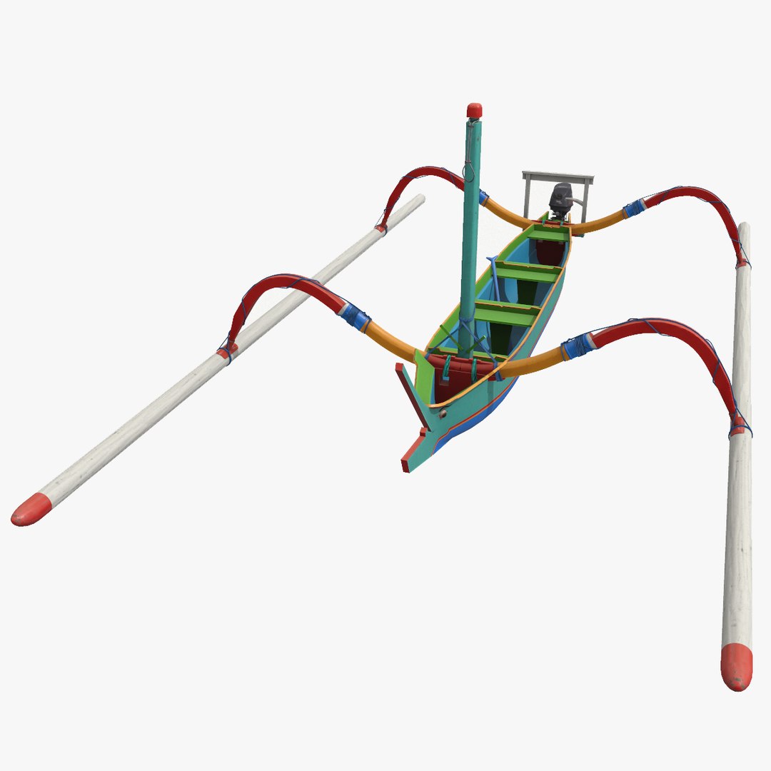 3D Jukung Traditional Boat - TurboSquid 2083298