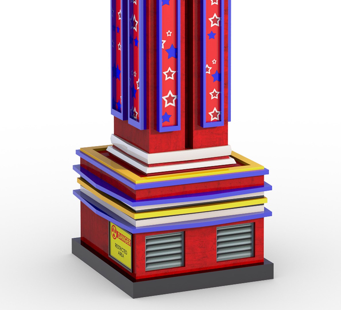 3D Model Column Cartoon - TurboSquid 1270395