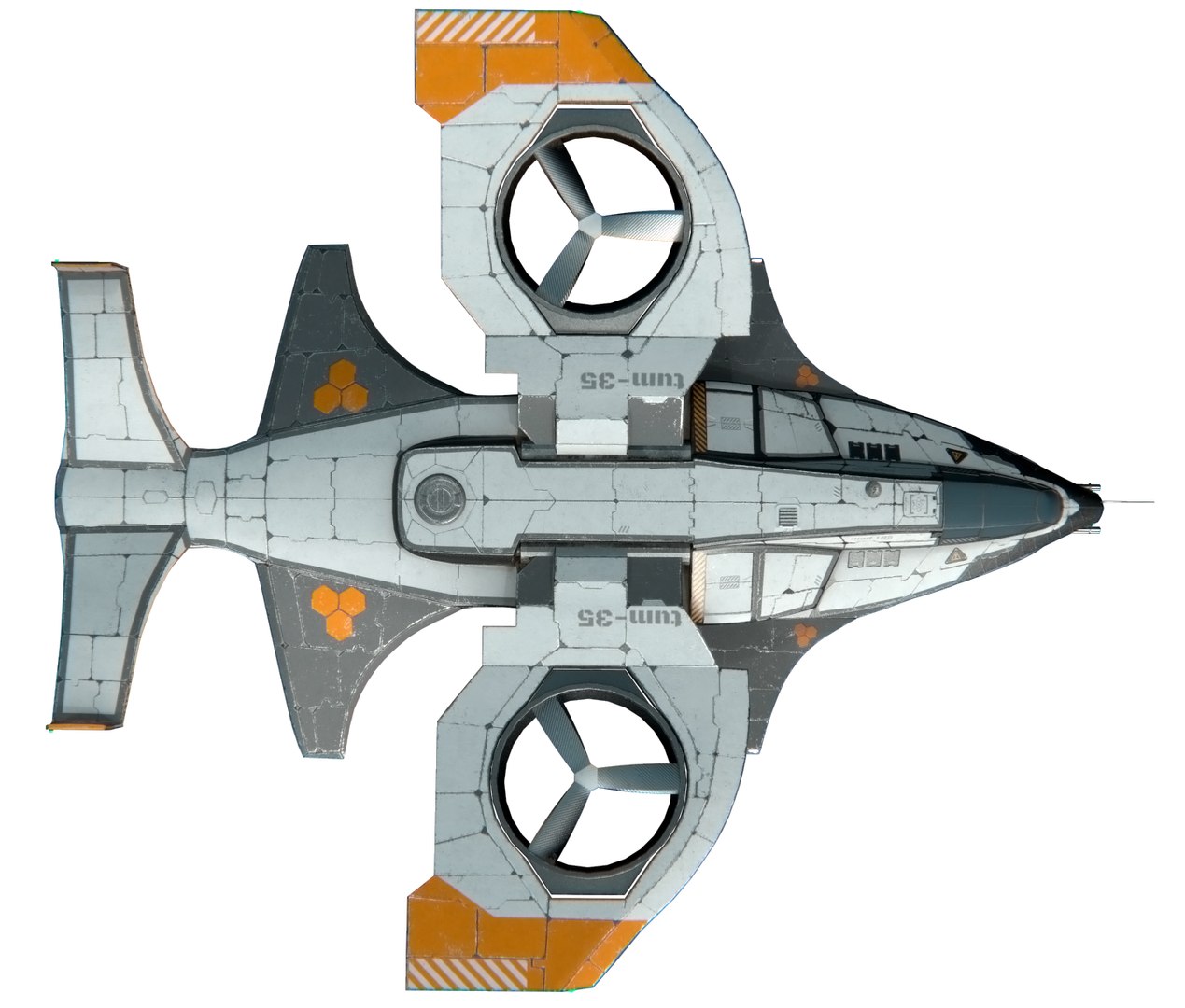 Sci Fi Dropship 3D Model - TurboSquid 1423295