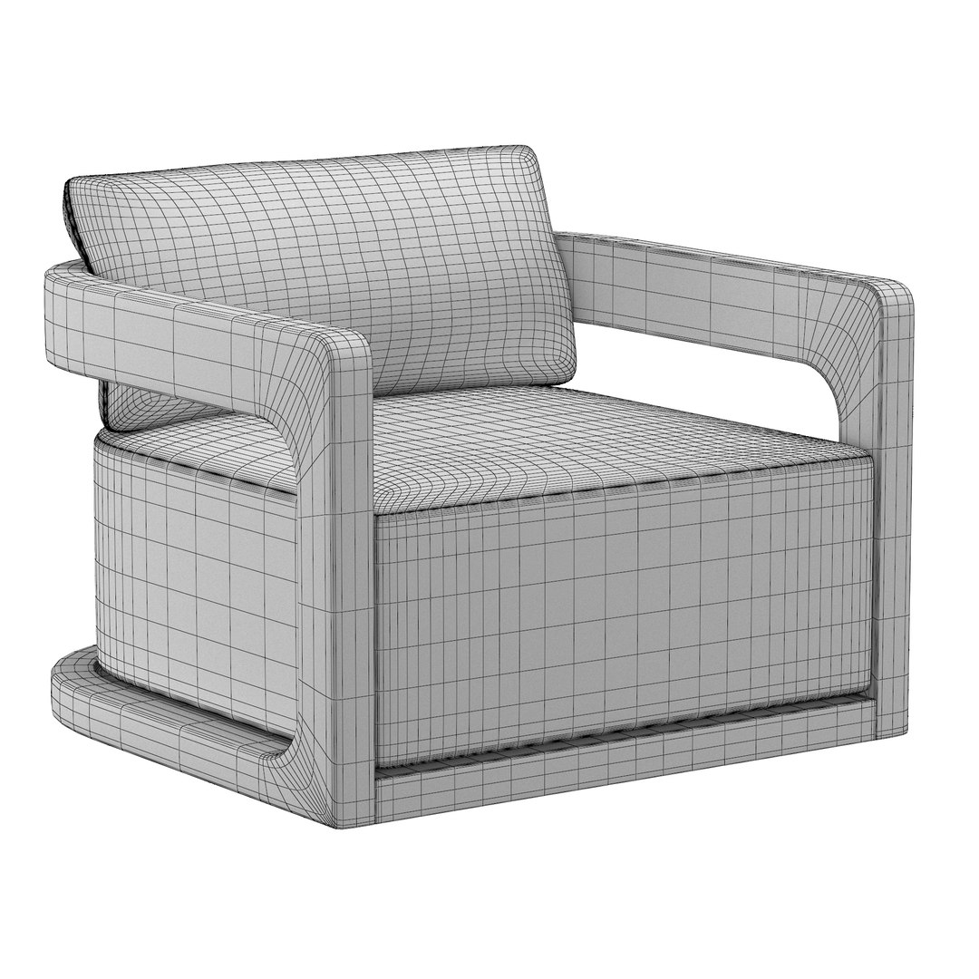 CASSALE SWIVEL LOUNGE CHAIR WITH CUSHION INSERTS 3D Model - TurboSquid ...