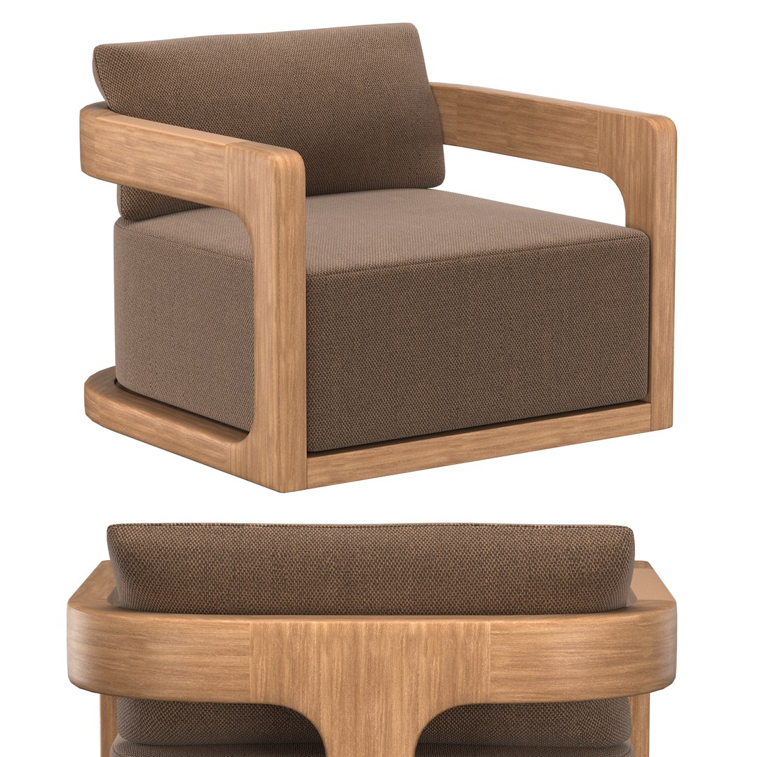 CASSALE SWIVEL LOUNGE CHAIR WITH CUSHION INSERTS 3D Model - TurboSquid ...