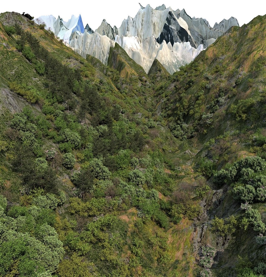 Mountain Landscape 3D model - TurboSquid 1973728